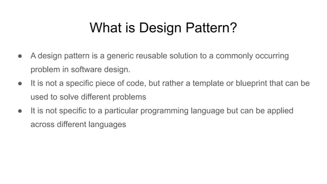 Benefits Of Using Software Design Patterns And When To Use Design Pattern Ppt