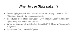 Benefits of using software design patterns and when to use design ...