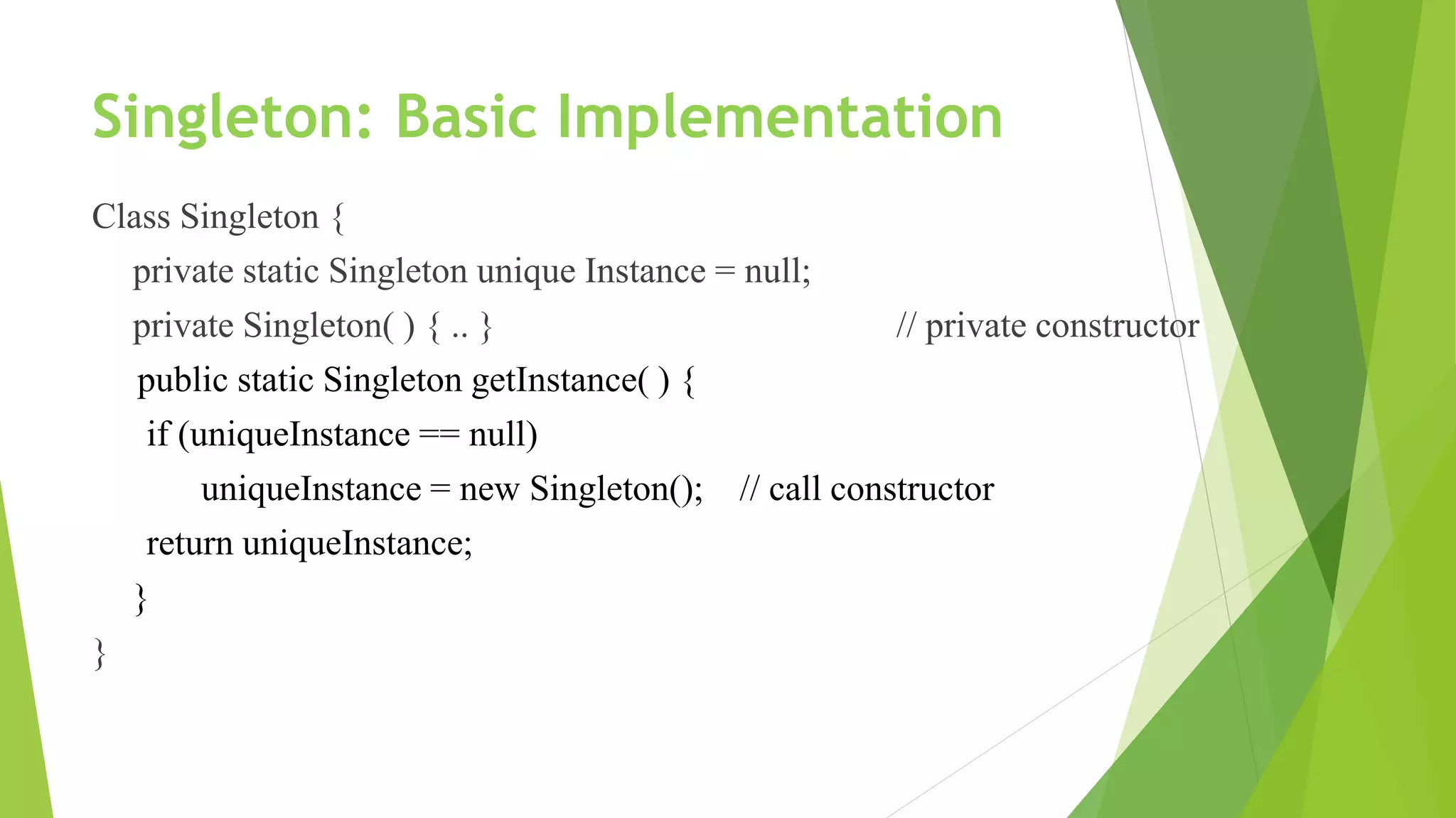 Design pattern-presentation | PPTX | Programming Languages | Computing