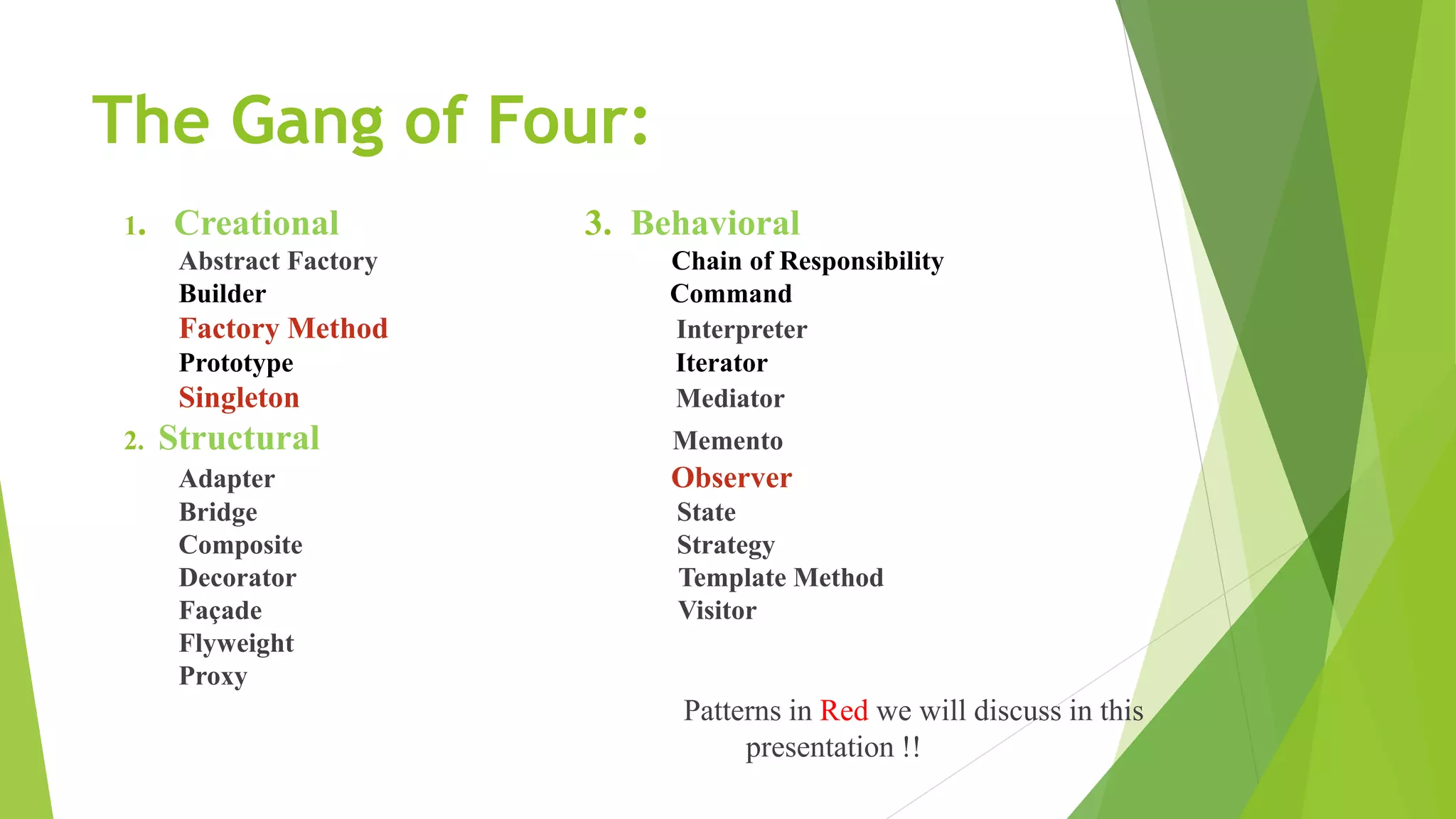 Design pattern-presentation | PPTX