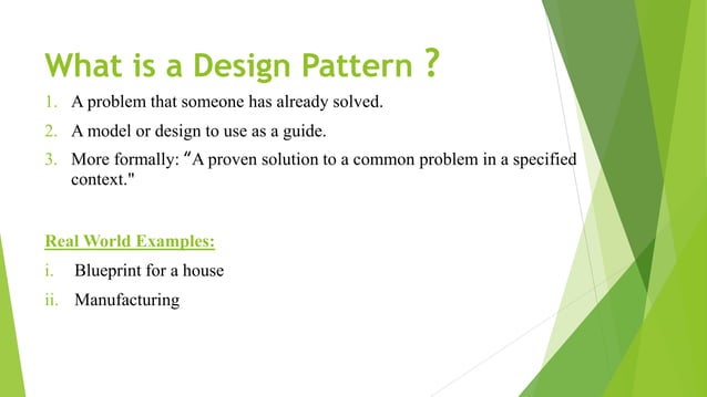 Design Pattern Presentation Pptx Programming Languages Computing