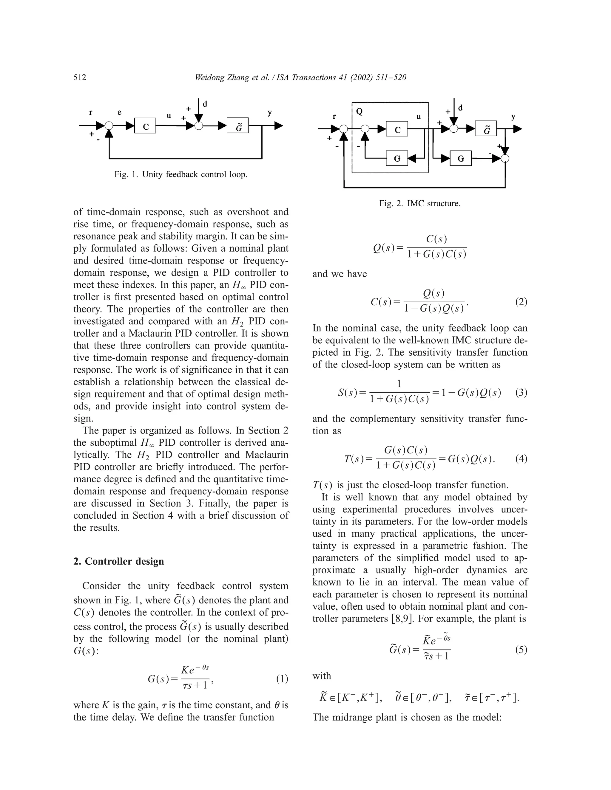Design PID controllers for desired time domain or frequency domain response | PDF