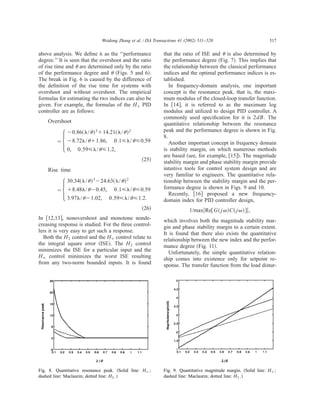 Design PID controllers for desired time domain or frequency domain response | PDF