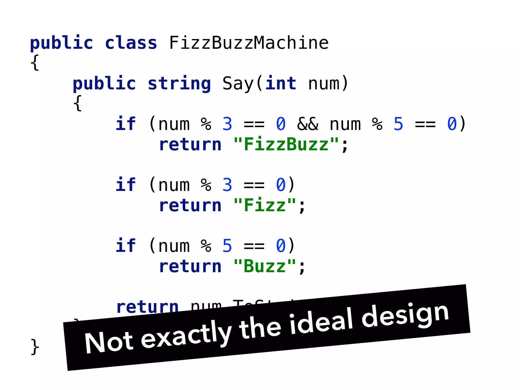 What FizzBuzz can teach us about design | PPT