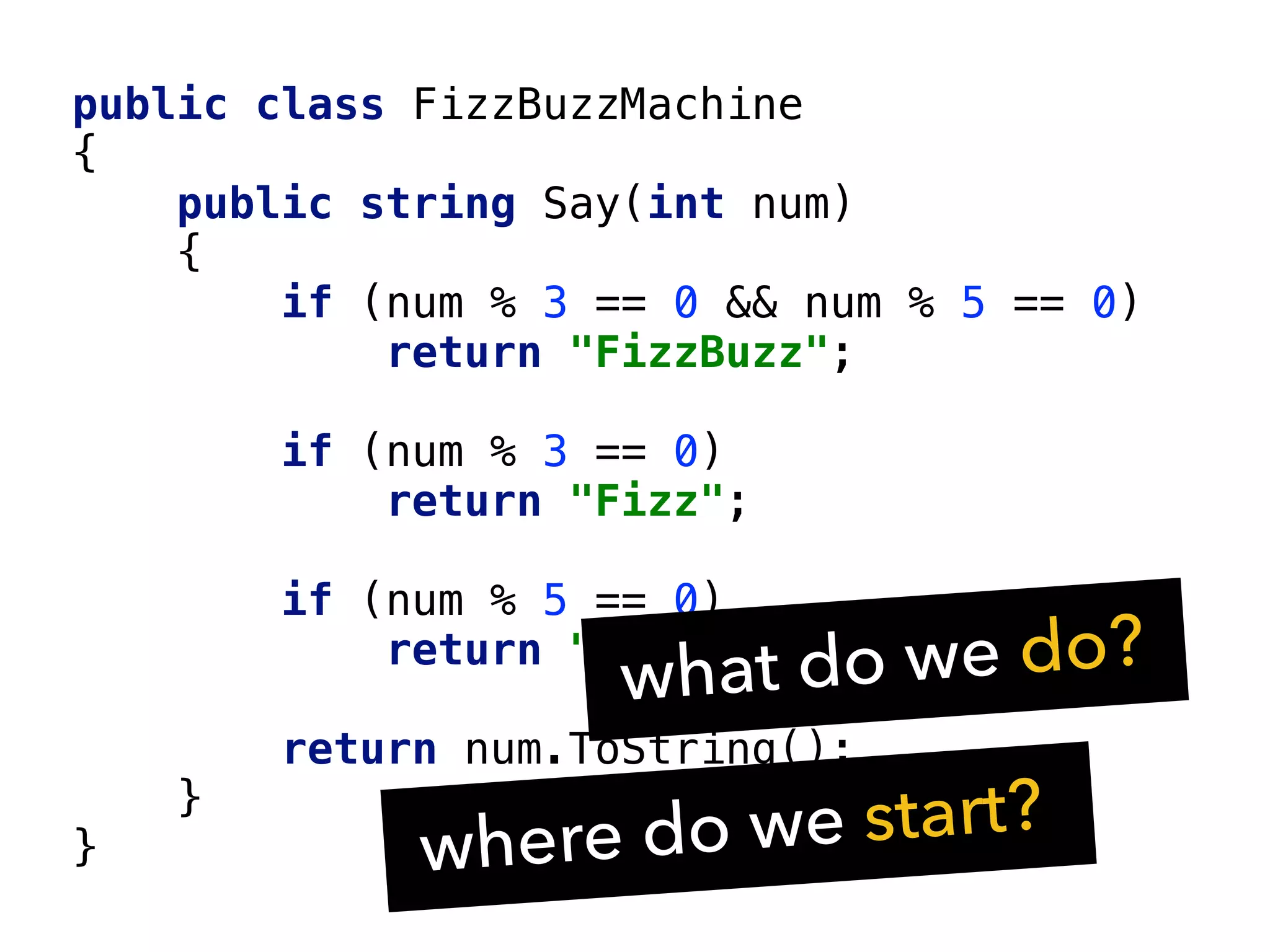 What FizzBuzz can teach us about design | PPT