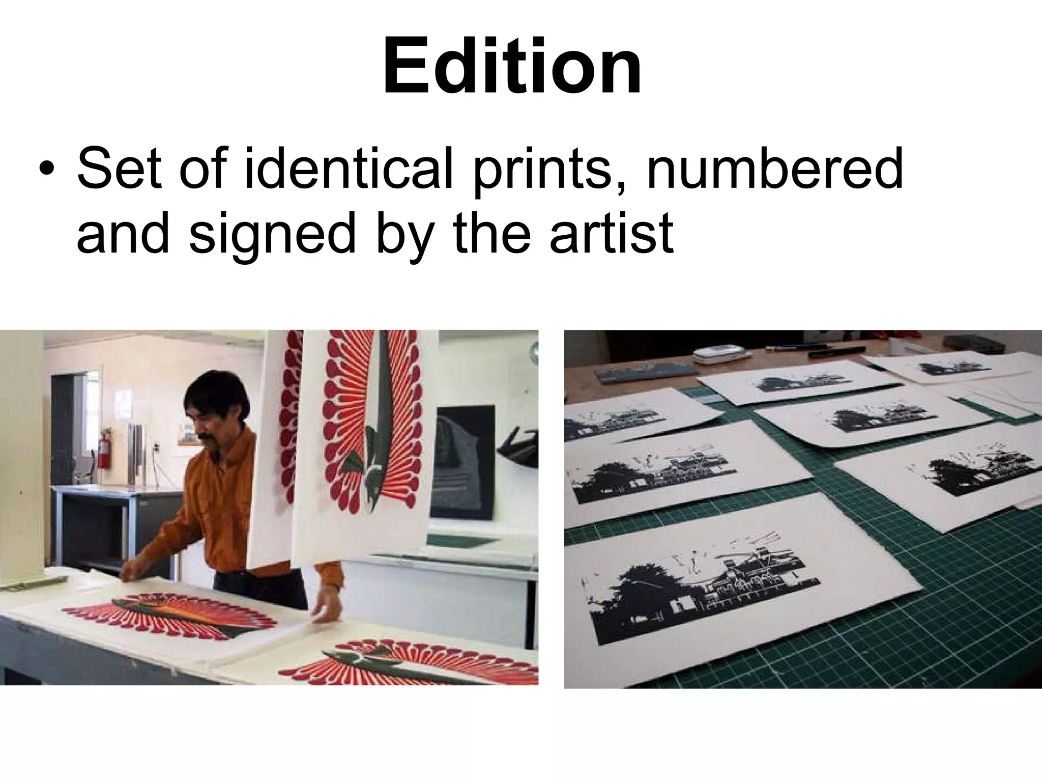 Design Printmaking Terms Pics | PPT