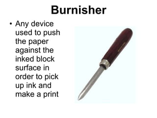Design Printmaking Terms Pics | PPT