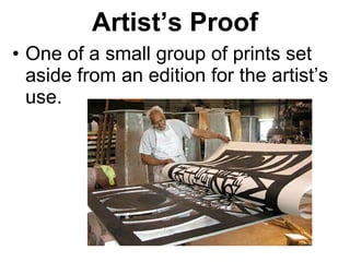 Design Printmaking Terms Pics | PPT