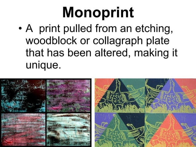 Design Printmaking Terms Pics | PPT