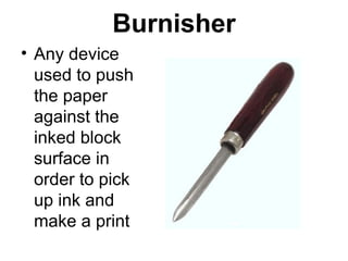 Design printmaking terms pics | PPT
