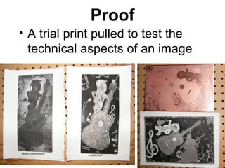 Design printmaking terms pics | PPT