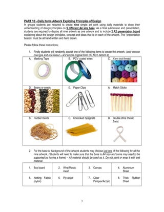 Design project one - brief | PDF