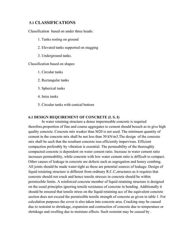 Design rcc-over-head-tank | PDF