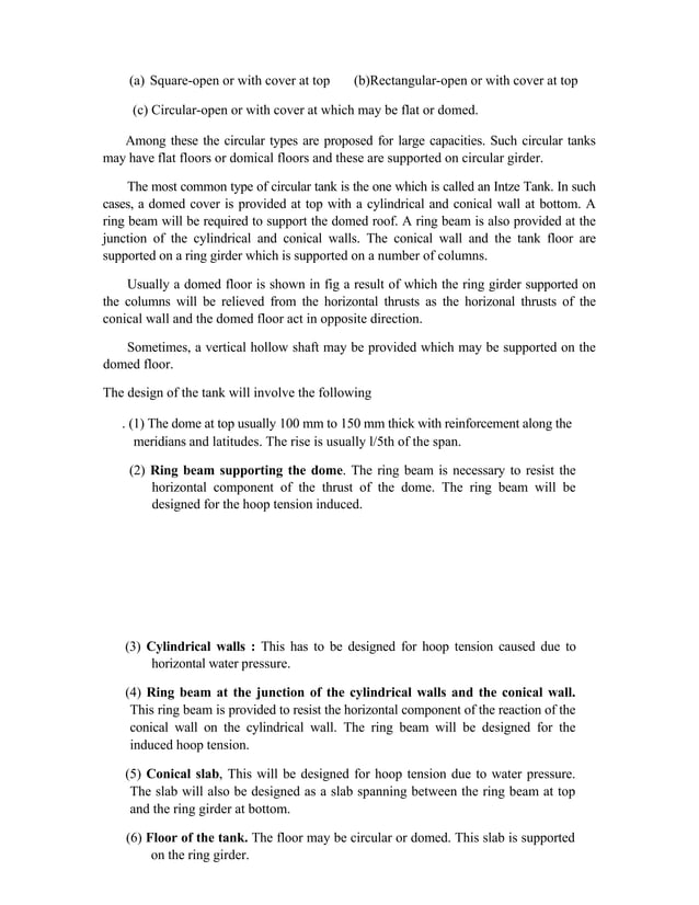 Design rcc-over-head-tank | PDF