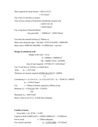 Design rcc-over-head-tank | PDF