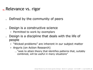 Design Research as the Avant-garde of Design | PPT