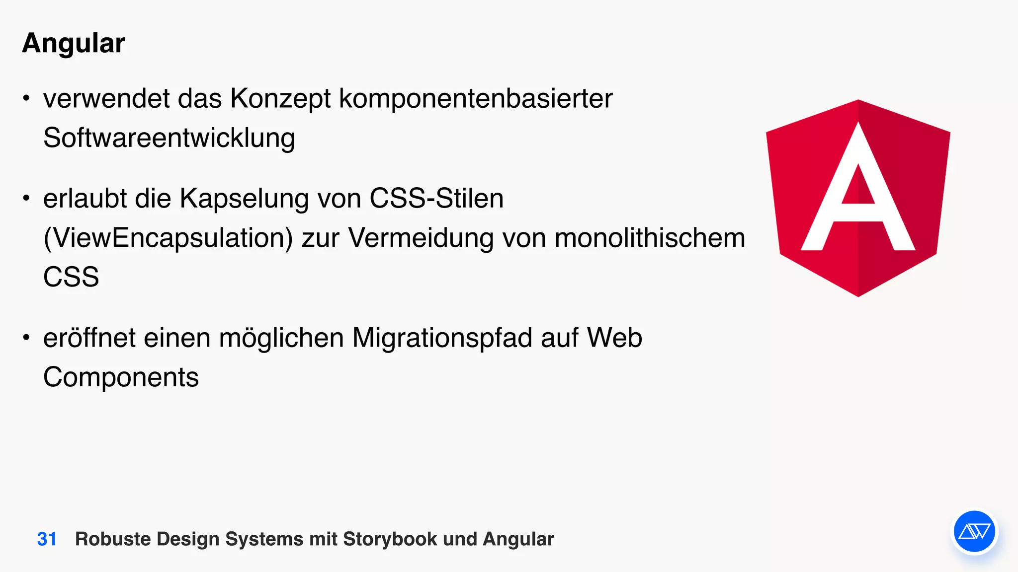 Robuste Design Systems mit Storybook und Angular | PPT