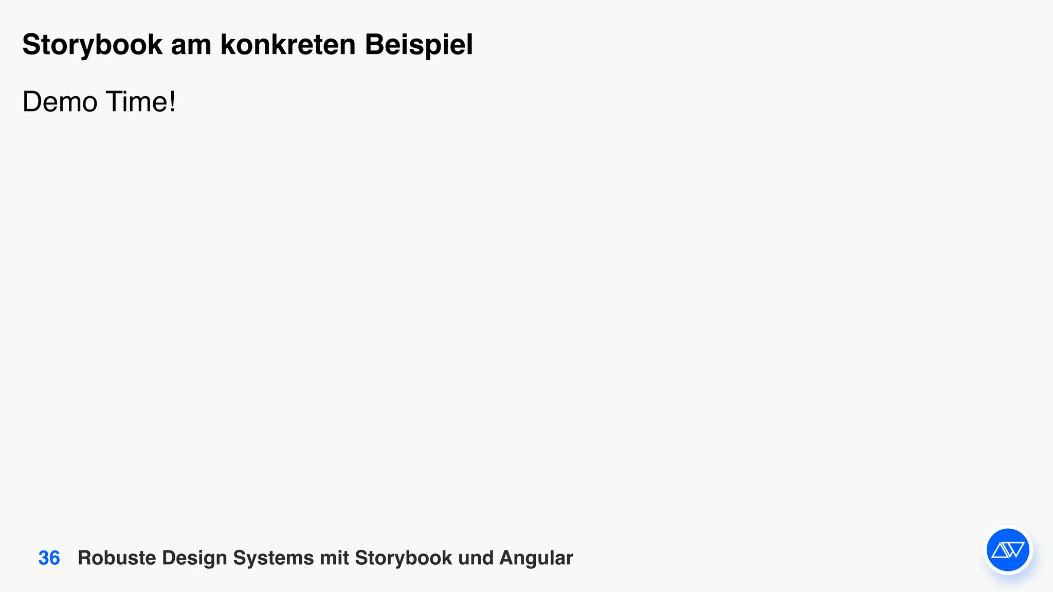 Robuste Design Systems mit Storybook und Angular | PPT