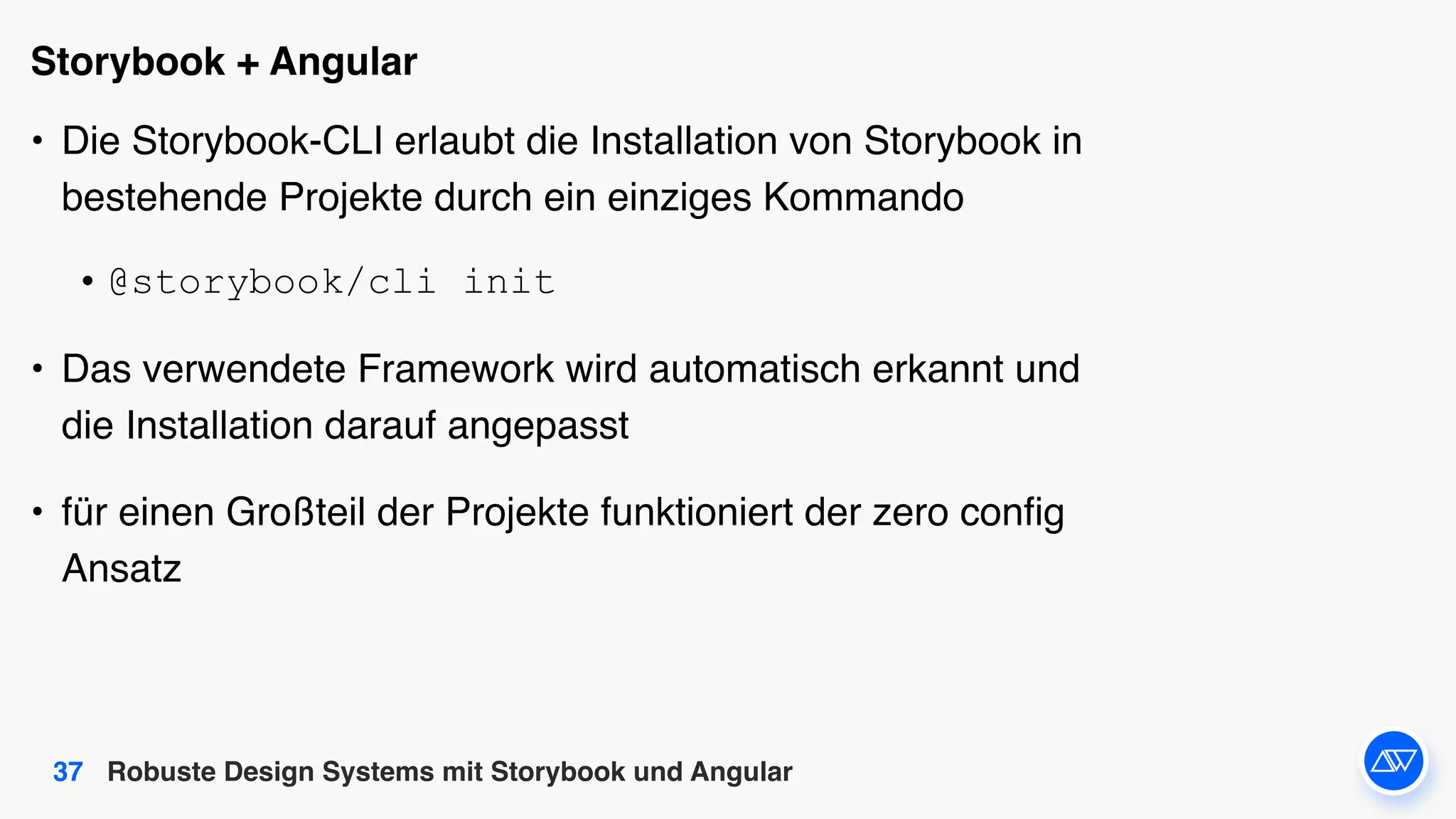 Robuste Design Systems mit Storybook und Angular | PPT