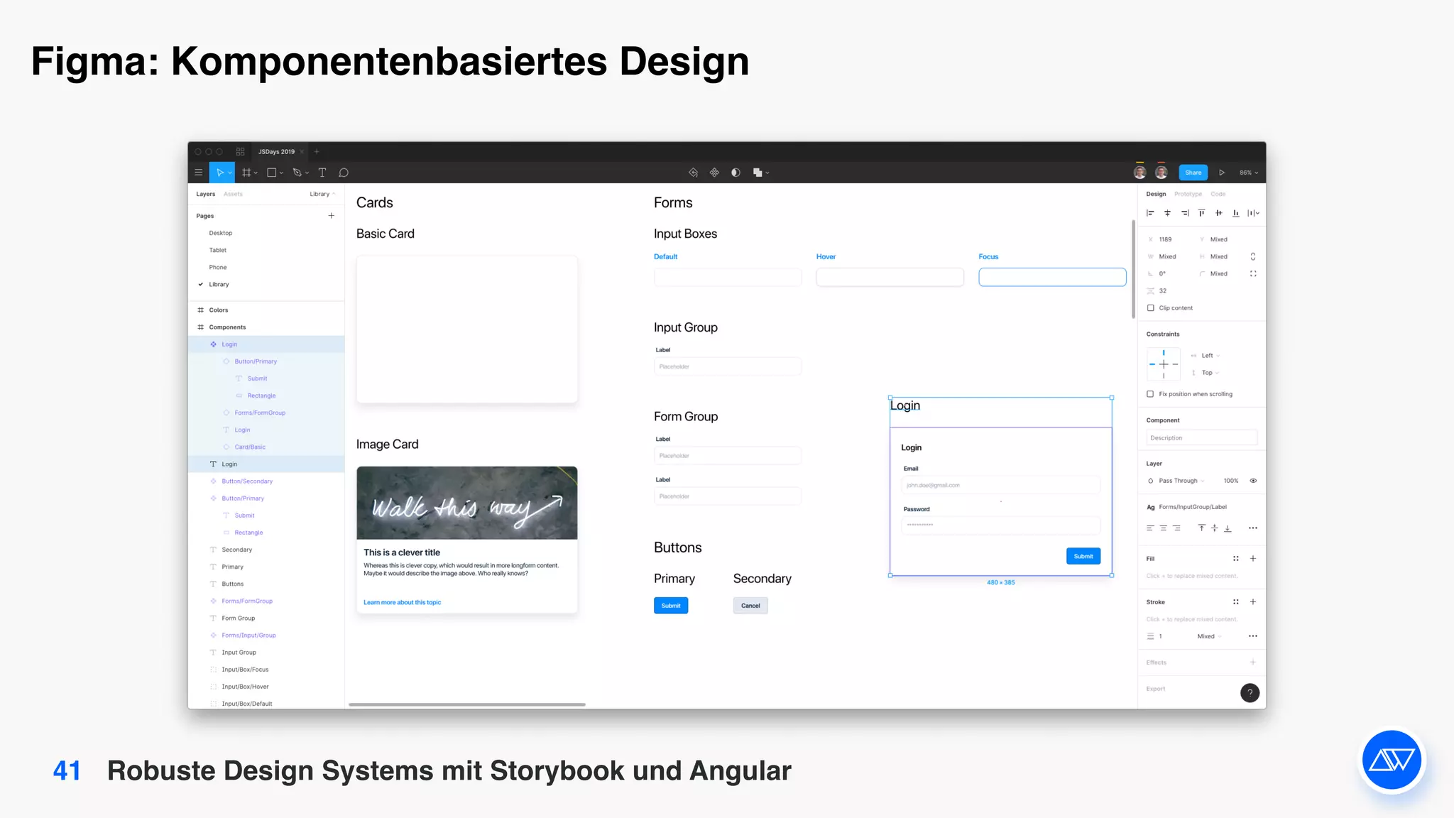 Robuste Design Systems mit Storybook und Angular | PPT