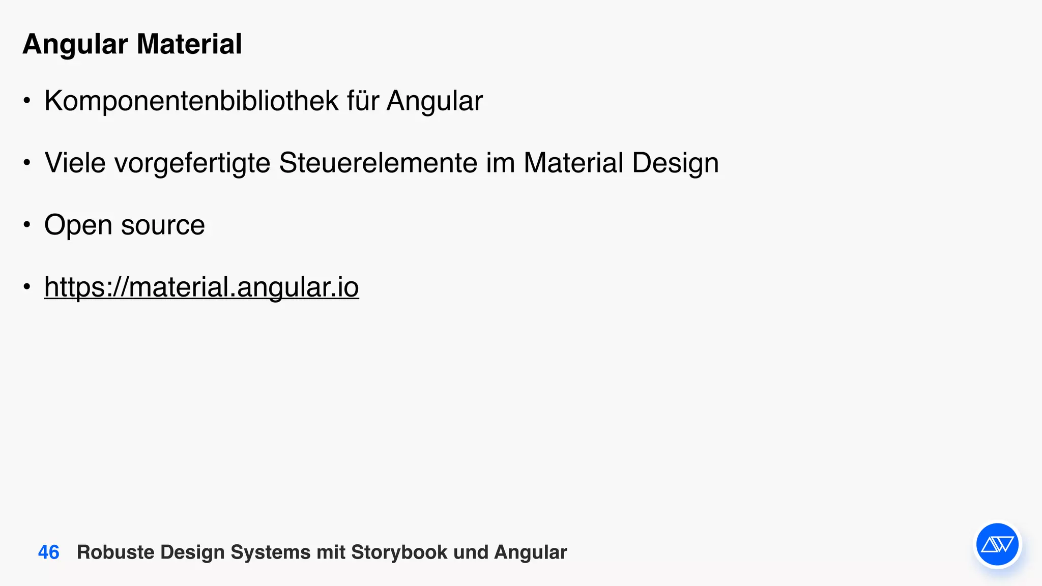 Robuste Design Systems mit Storybook und Angular | PPT