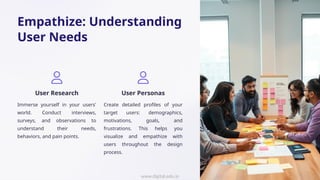 Design Thinking: User-Centric Innovation | PPTX