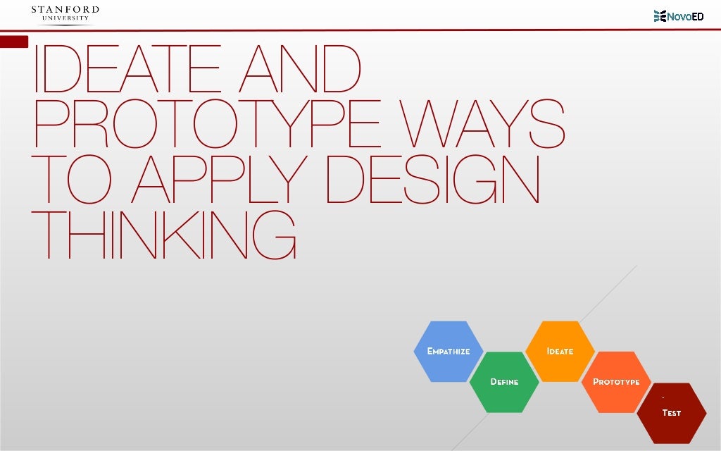 Apply Design Thinking (Design Thinking Action Lab - Stanford Universi…