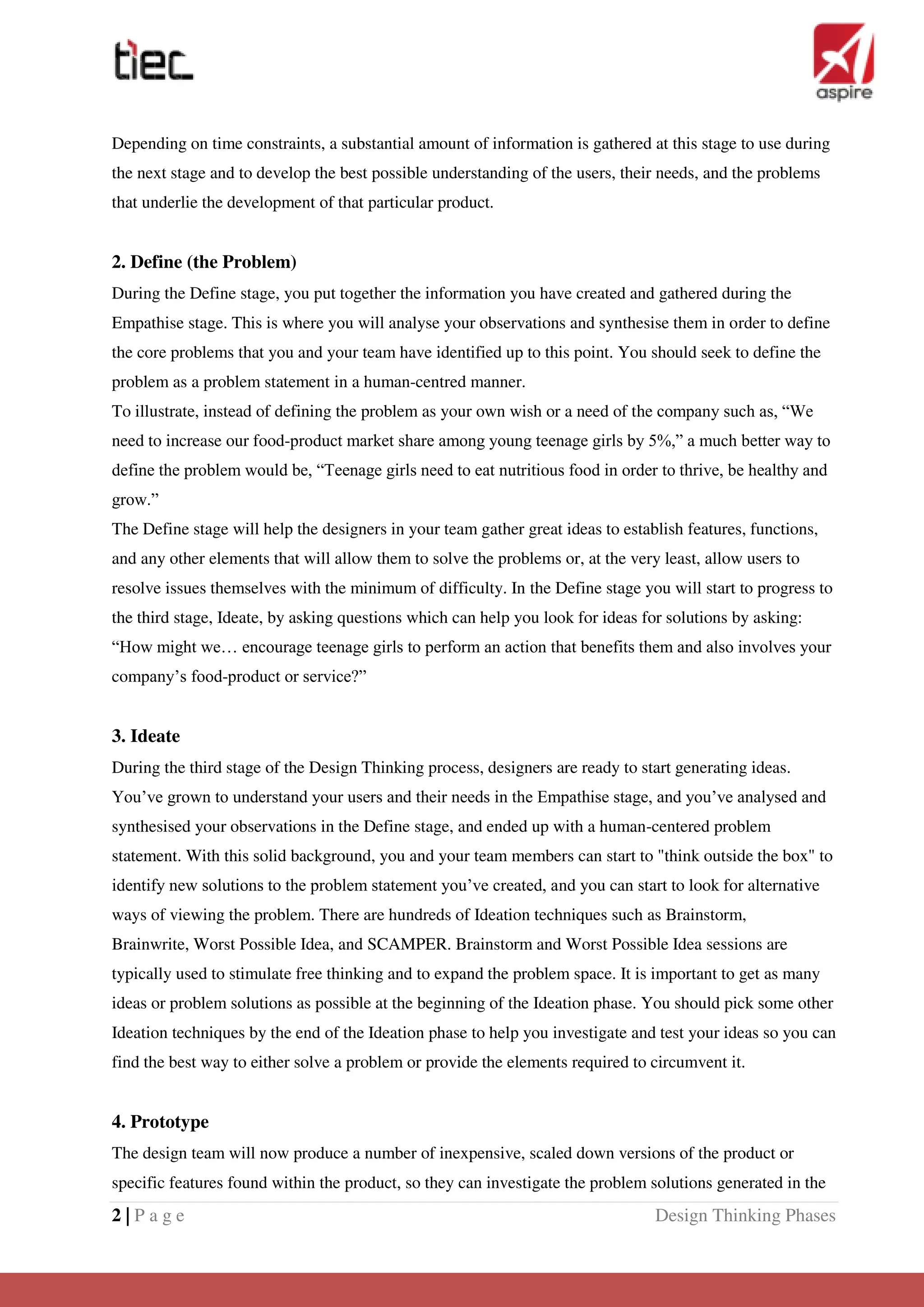 Design thinking-phases-1 | PDF | Technology & Computing