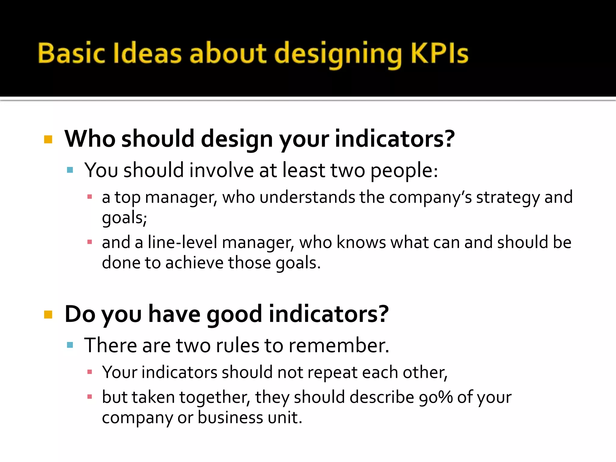 Design winning-kpis | PPTX | Business Administration | Business