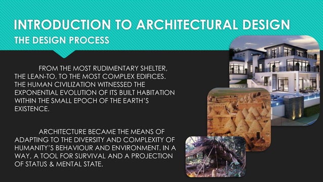 Introduction to Architectural Design 1 - Module 1B | PPTX