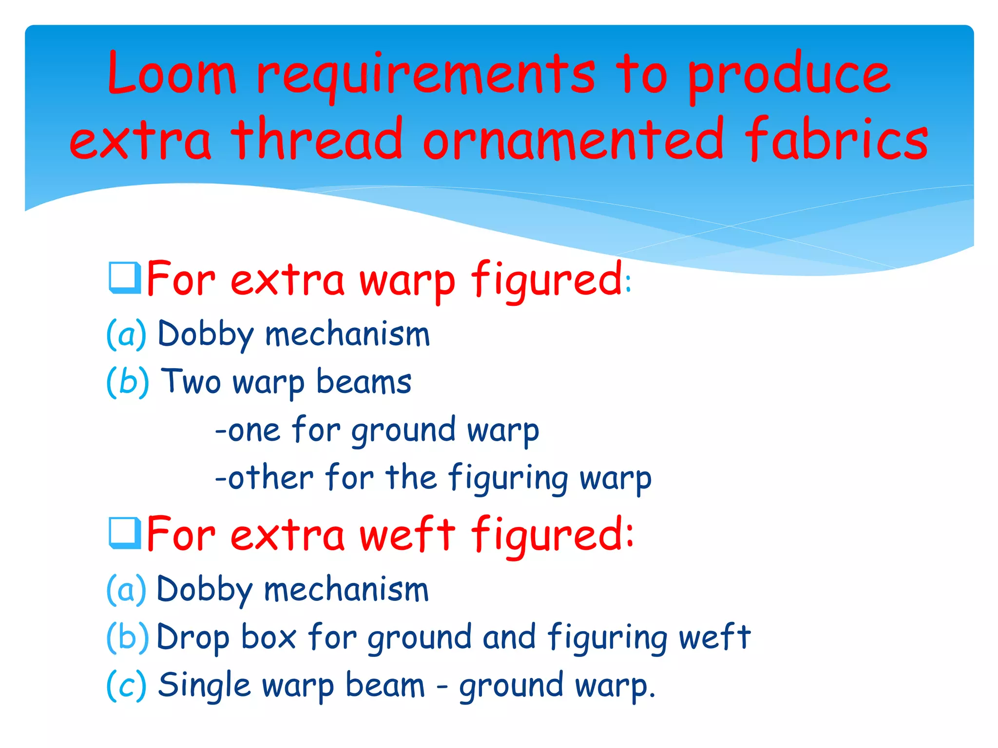 fabric structure and design | PPTX