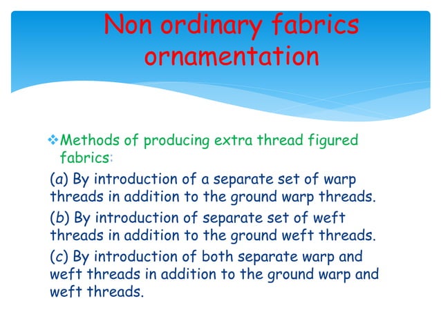fabric structure and design | PPT