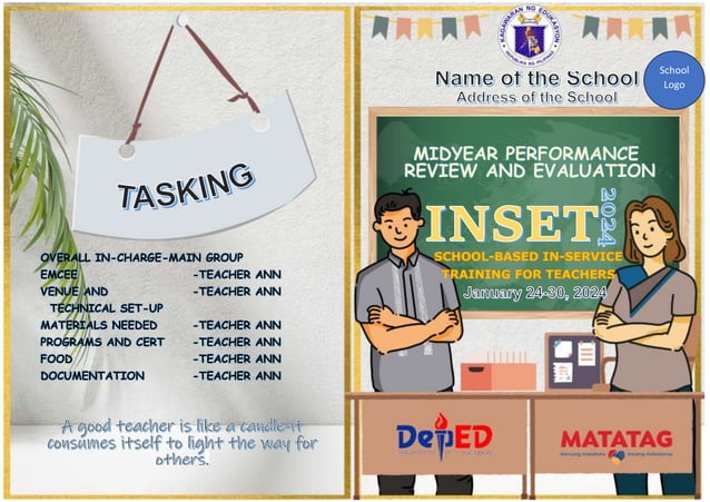 SAMPLE INSET PROGRAM, just incase you need it. | DOCX