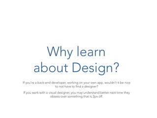 Design for the Coder's Mind: Reverse-Engineering Visual Design | PPT