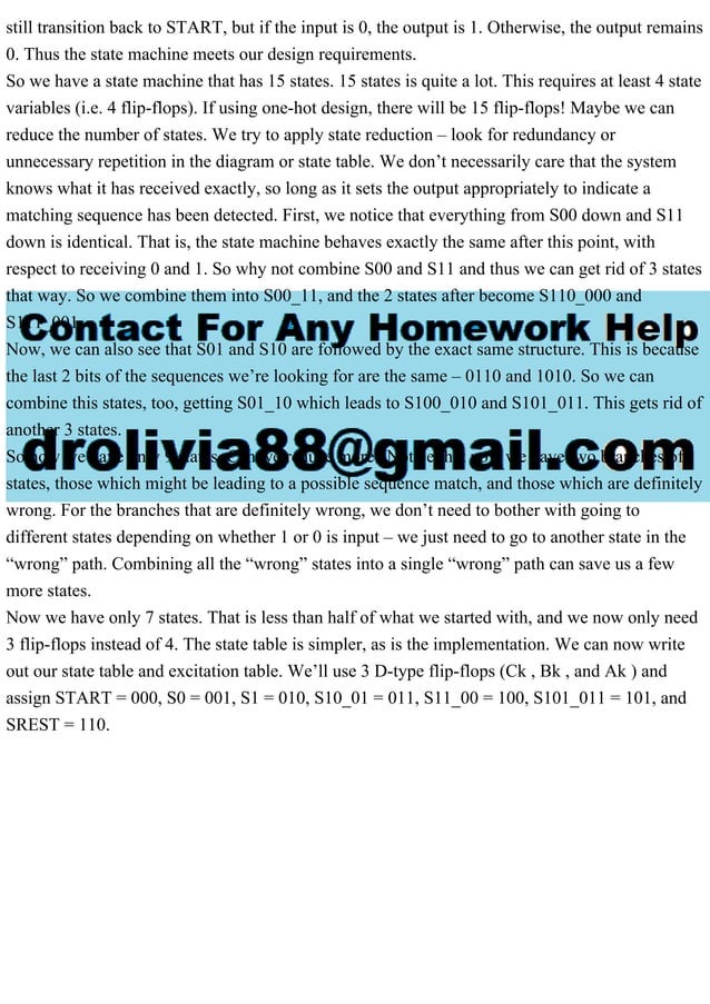 Design a circuit that detect the sequence 0110. Draw the Moore sta.pdf