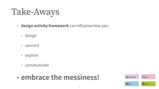 Design activity framework for visualization design | PPT