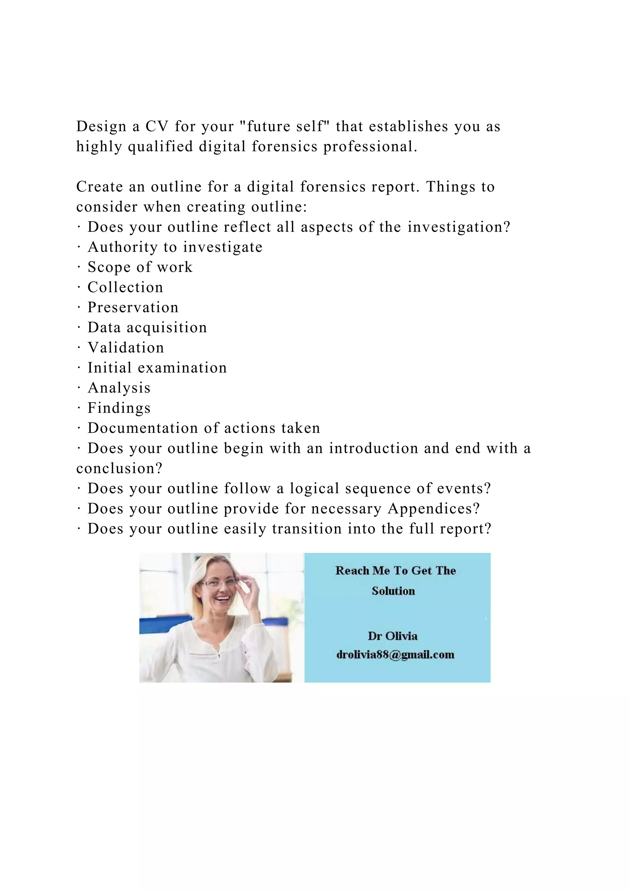 Design a CV for your future self that establishes you as highly .docx