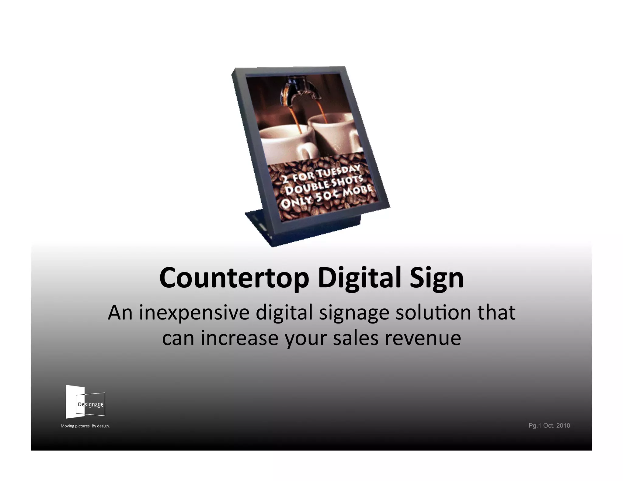 Designage Customer Facing Digital Sign | PDF | Business | Business and ...