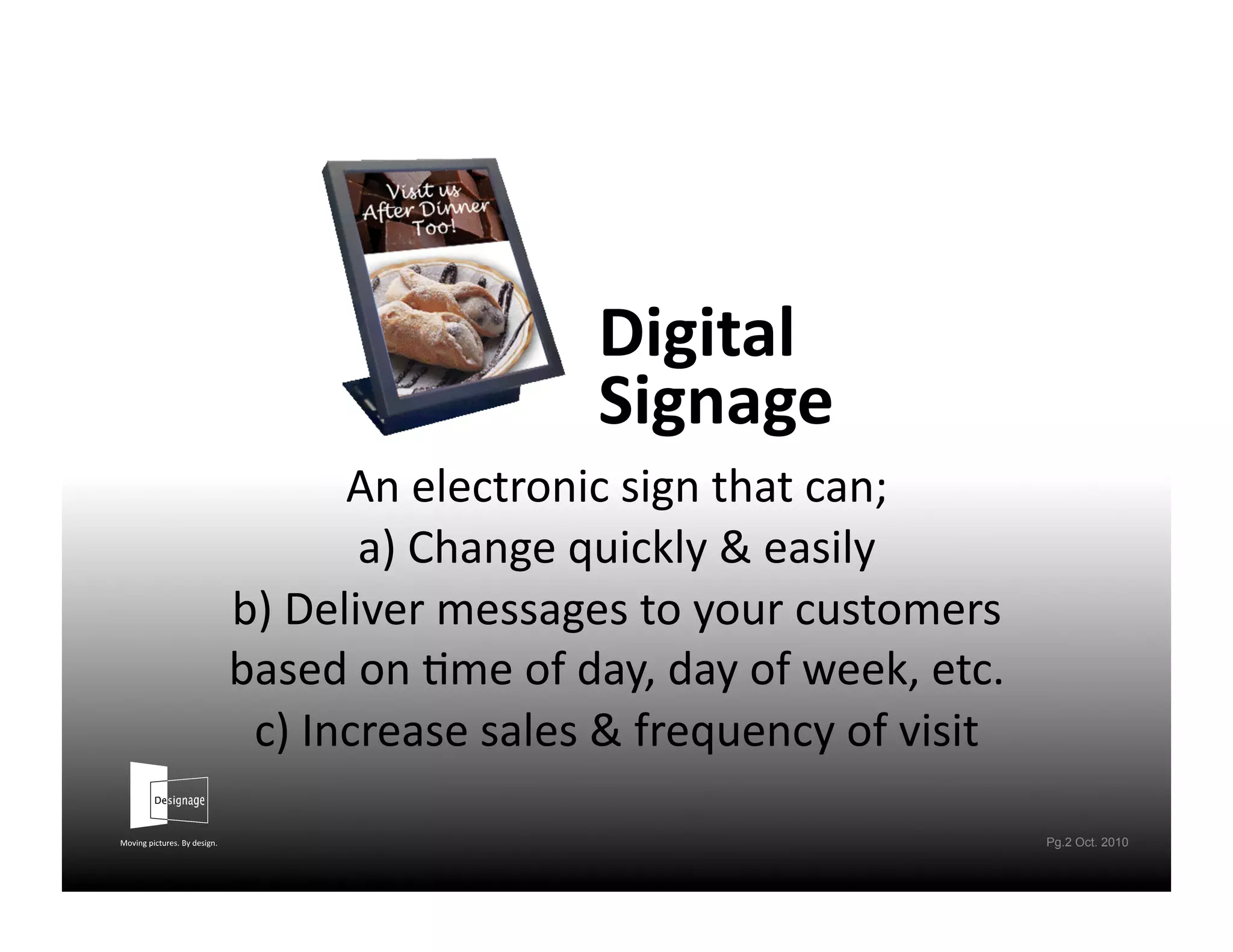 Designage Customer Facing Digital Sign | PDF | Business | Business and ...