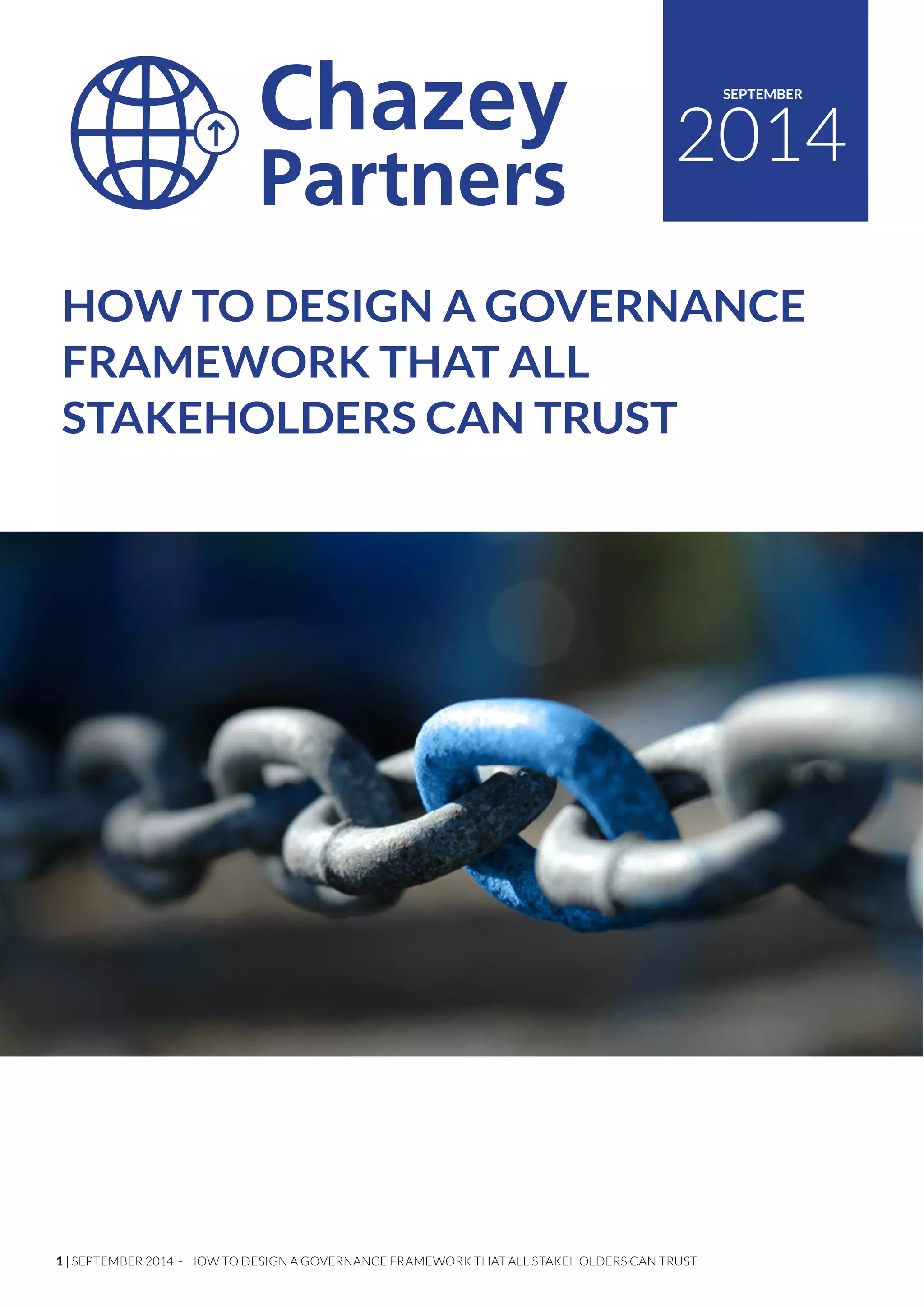 Design a Robust Shared Services Governance Framework | PDF