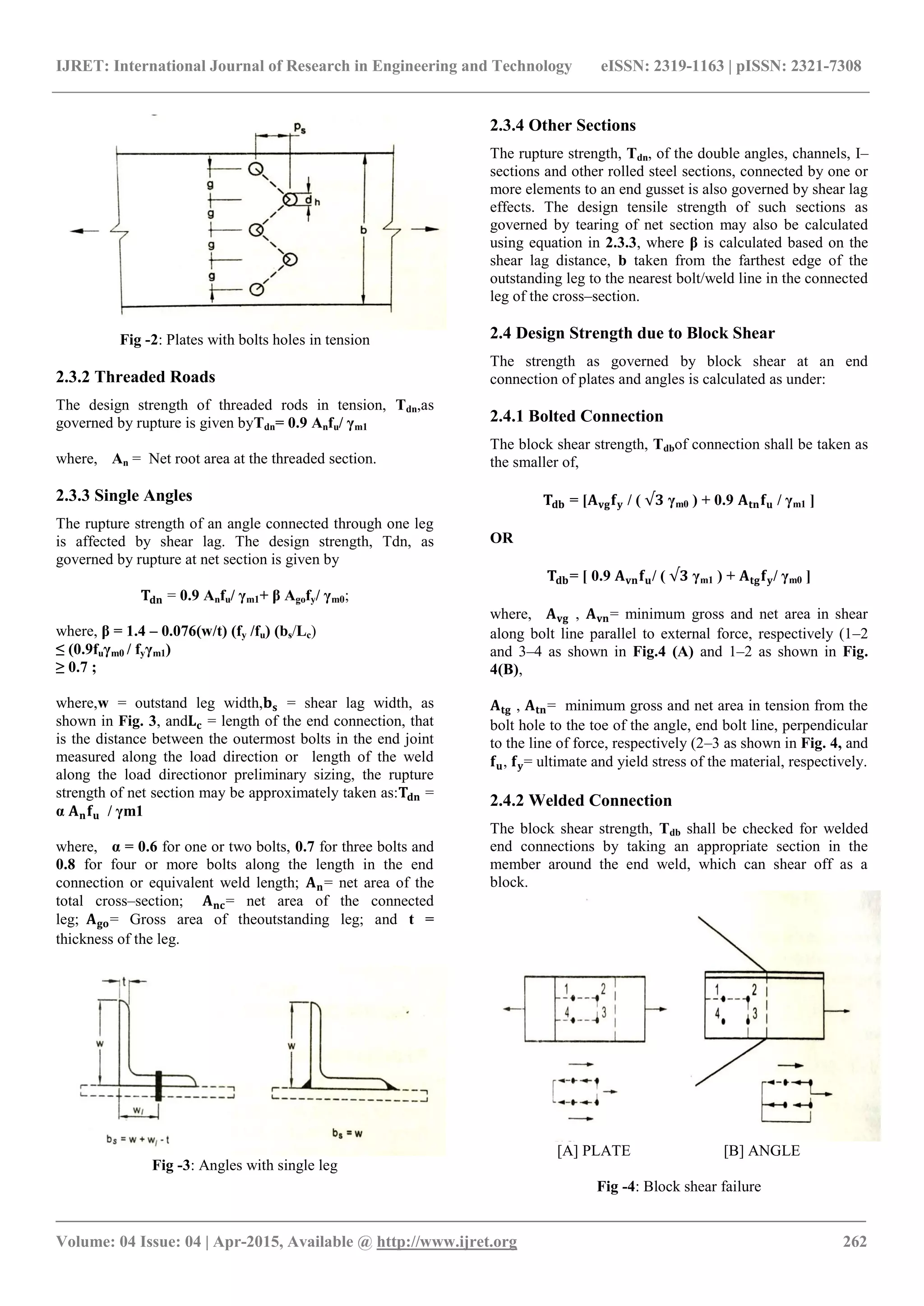 Design aids for tension members as per revised is 800 2007 | PDF