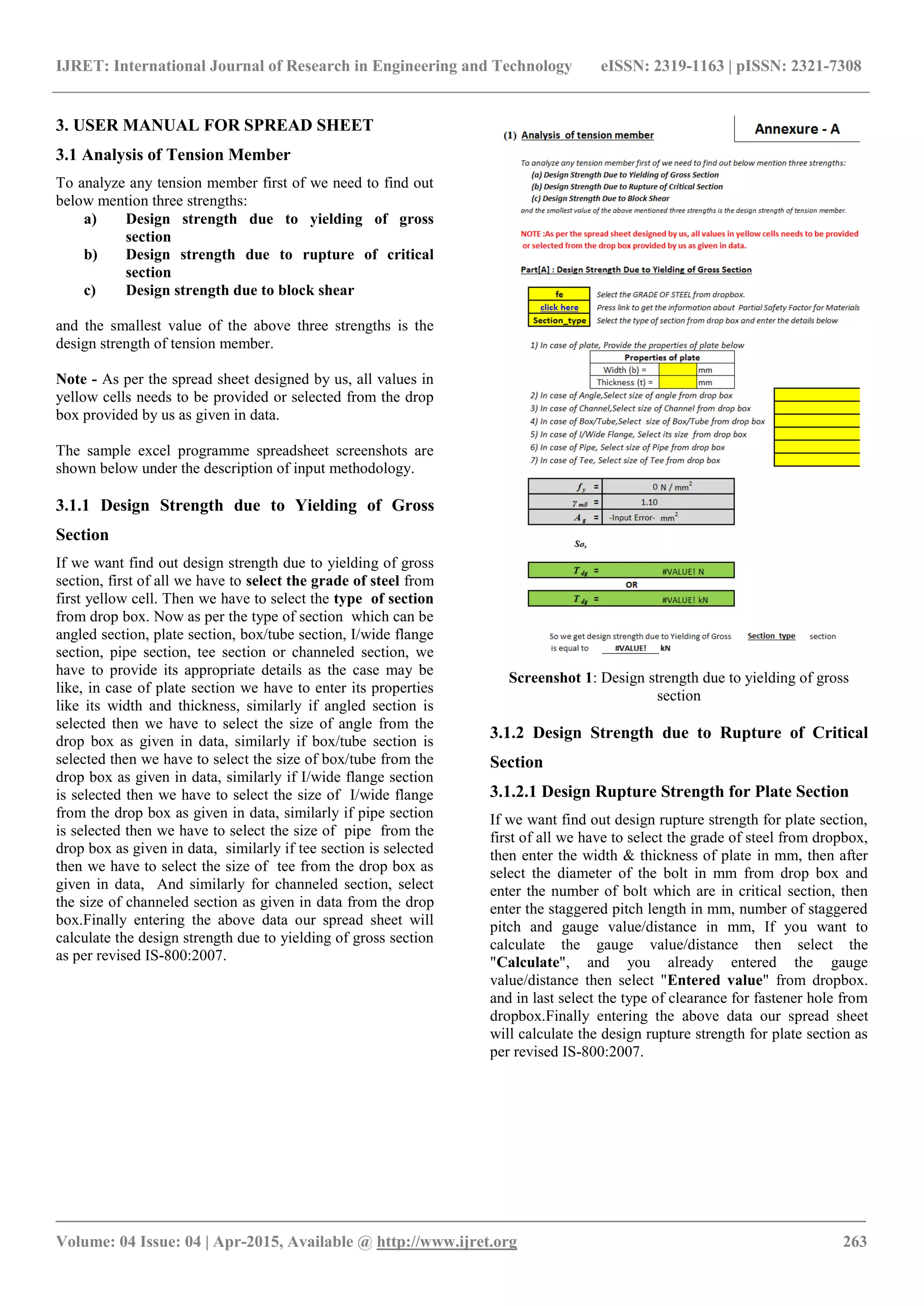 Design aids for tension members as per revised is 800 2007 | PDF