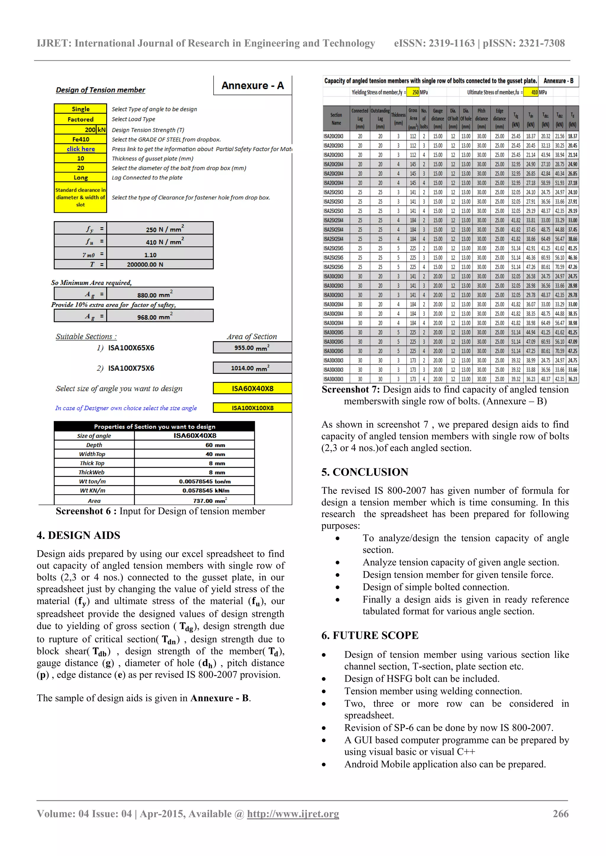 Design aids for tension members as per revised is 800 2007 | PDF