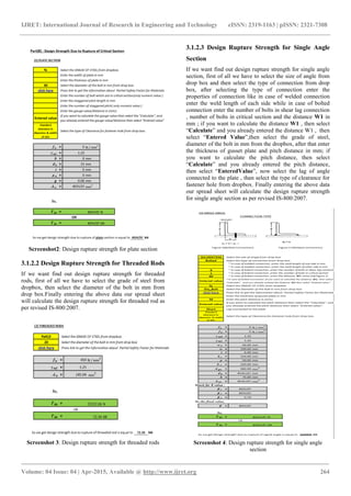 Design aids for tension members as per revised is 800 2007 | PDF