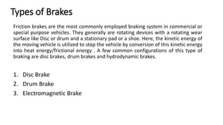 Design,analysis and optimization of disc brake | PPTX