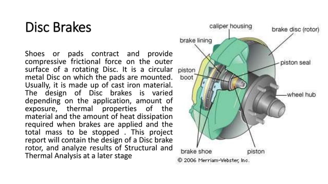 Design,analysis and optimization of disc brake | PPTX