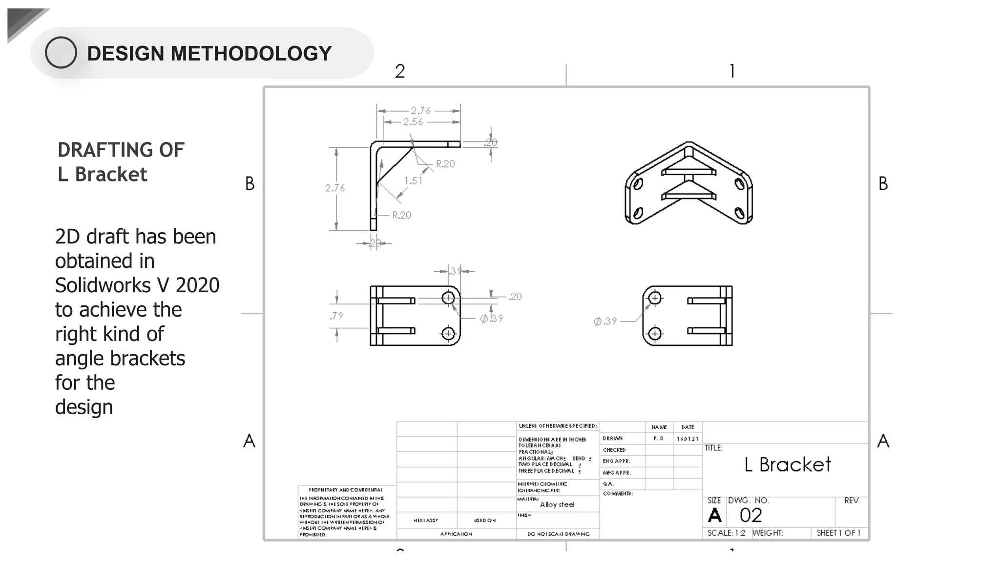 Angle bracket with and without gusset | PPTX