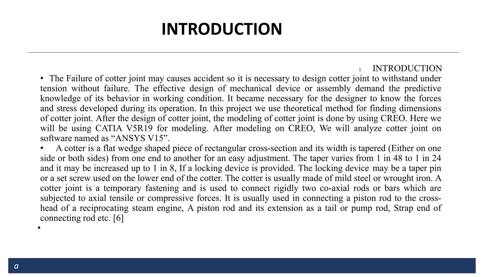 Design analysis of Cotter joint used in piston rod and crosshead a.pptx