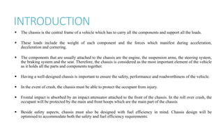 Design & Analysis of vehicle chassis | PPTX