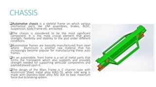Design & Analysis of vehicle chassis | PPTX